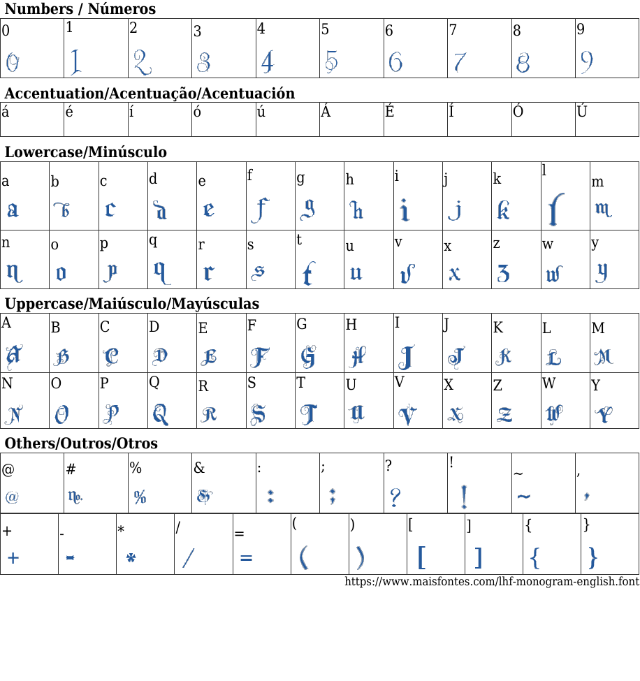 LHF Monogram English: Baixar Fonte Grátis | MaisFontes
