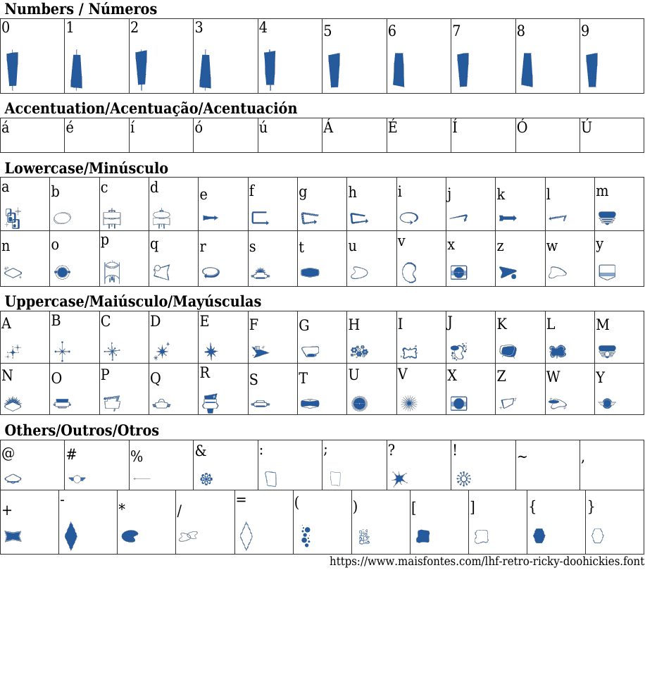 LHF Retro Ricky Doohickies: Baixar Fonte Grátis | MaisFontes