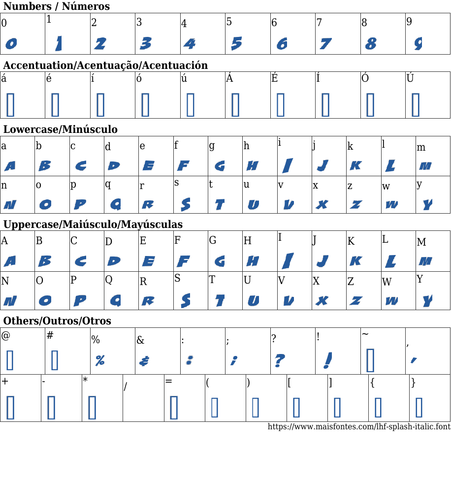 LHF Splash Italic: Baixar Fonte Grátis | MaisFontes