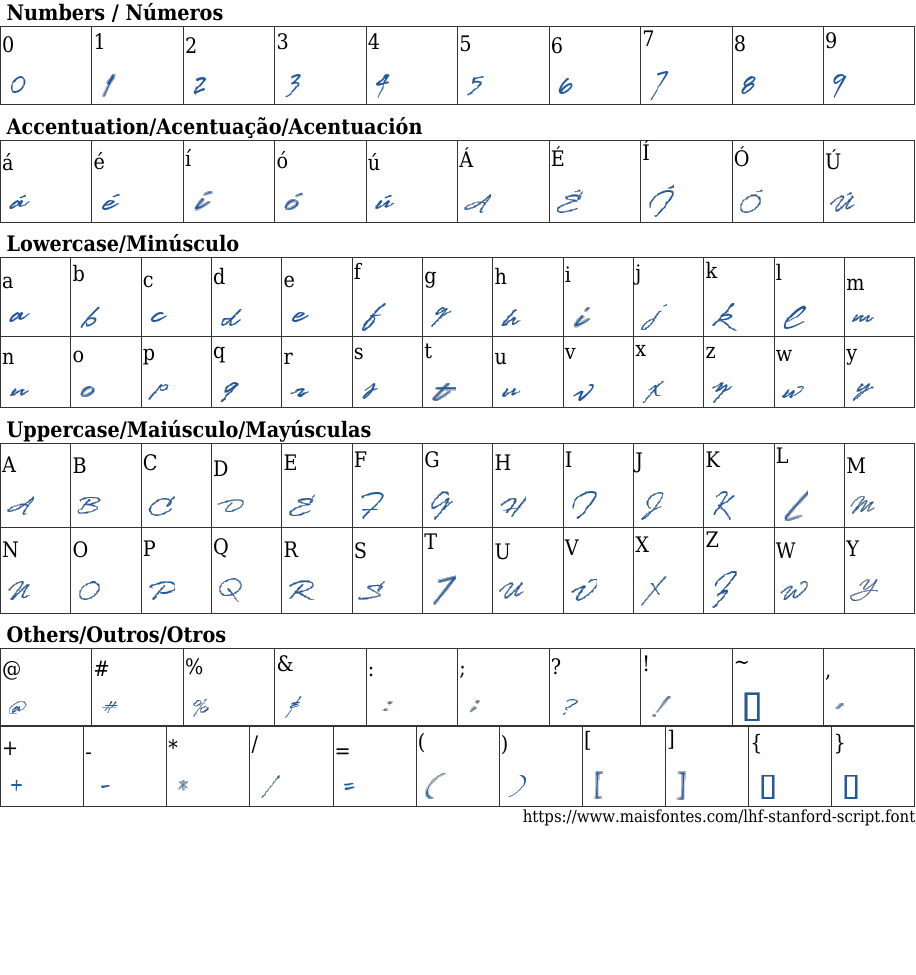 LHF Stanford Script: Free Font Download | MaisFontes