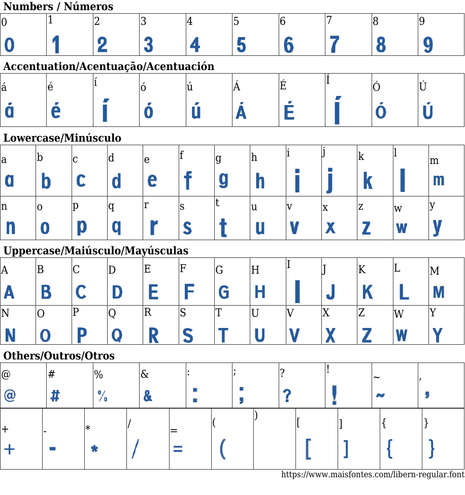 Libern regular: Baixar Fonte Grátis | MaisFontes