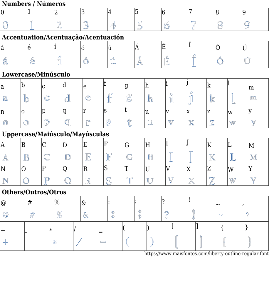 Liberty Outline Regular: Free Font Download | MaisFontes