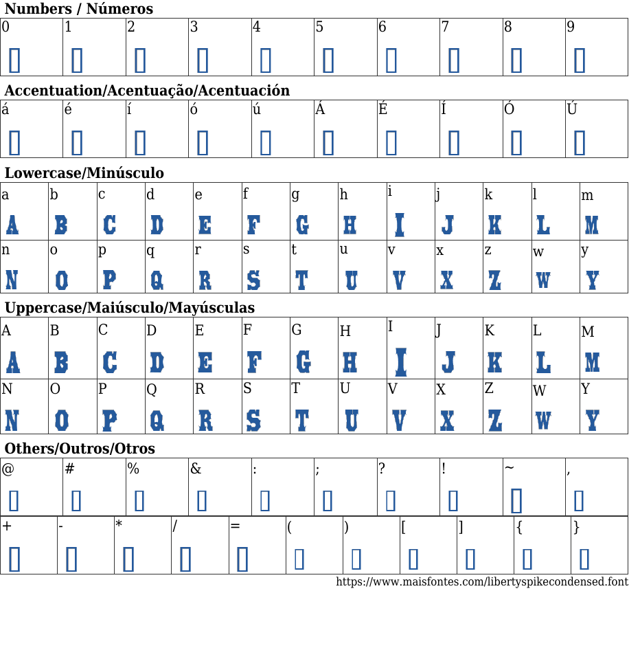 Liberty Spike Condensed: Free Font Download | MaisFontes