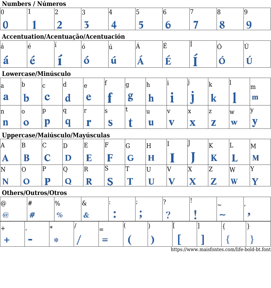 Life BT Bold: Free Font Download | MaisFontes