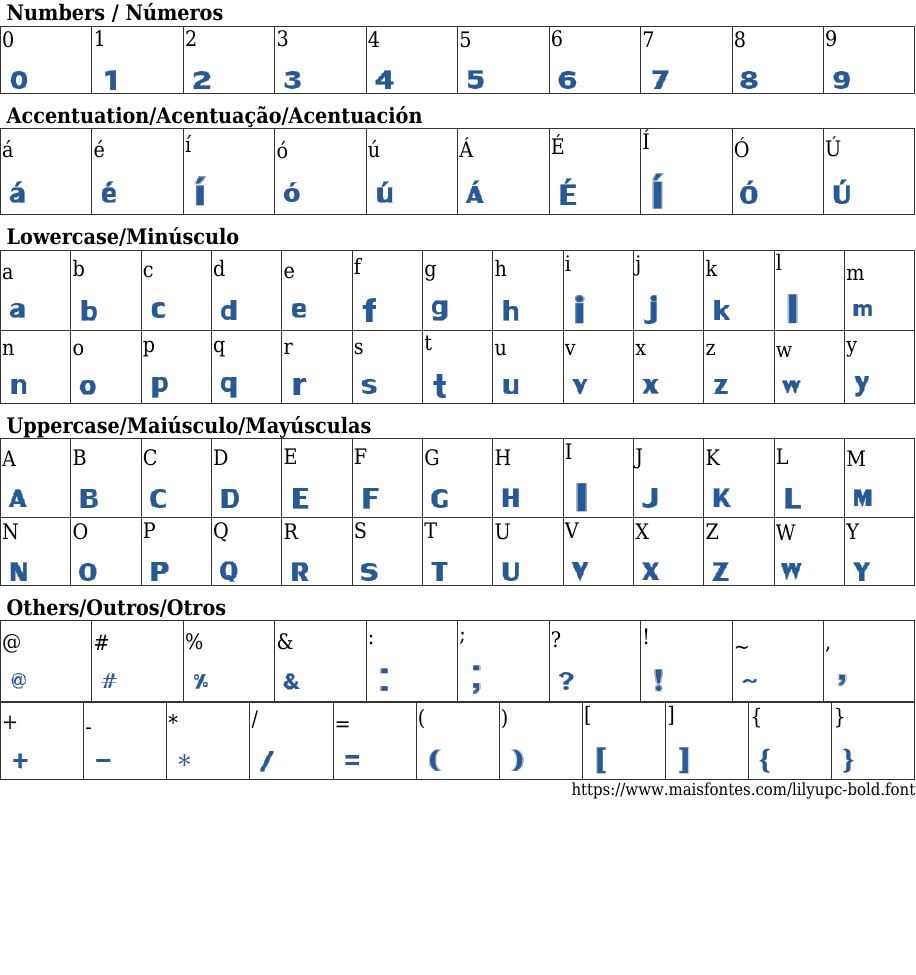 LilyUPC Bold: Free Font Download | MaisFontes