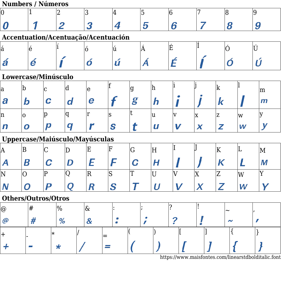 Linear Standard Bold Italic: Free Font Download | MaisFontes