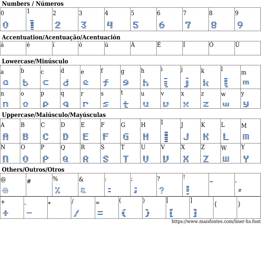 Liner HS: Free Font Download | MaisFontes