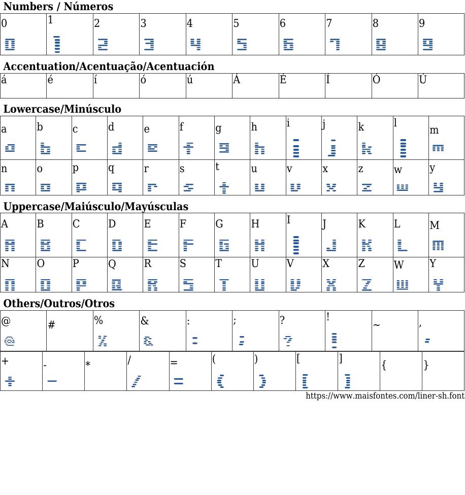 Liner SH: Free Font Download | MaisFontes