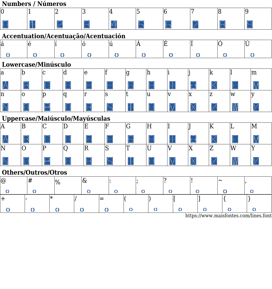 Lines: Free Font Download | MaisFontes