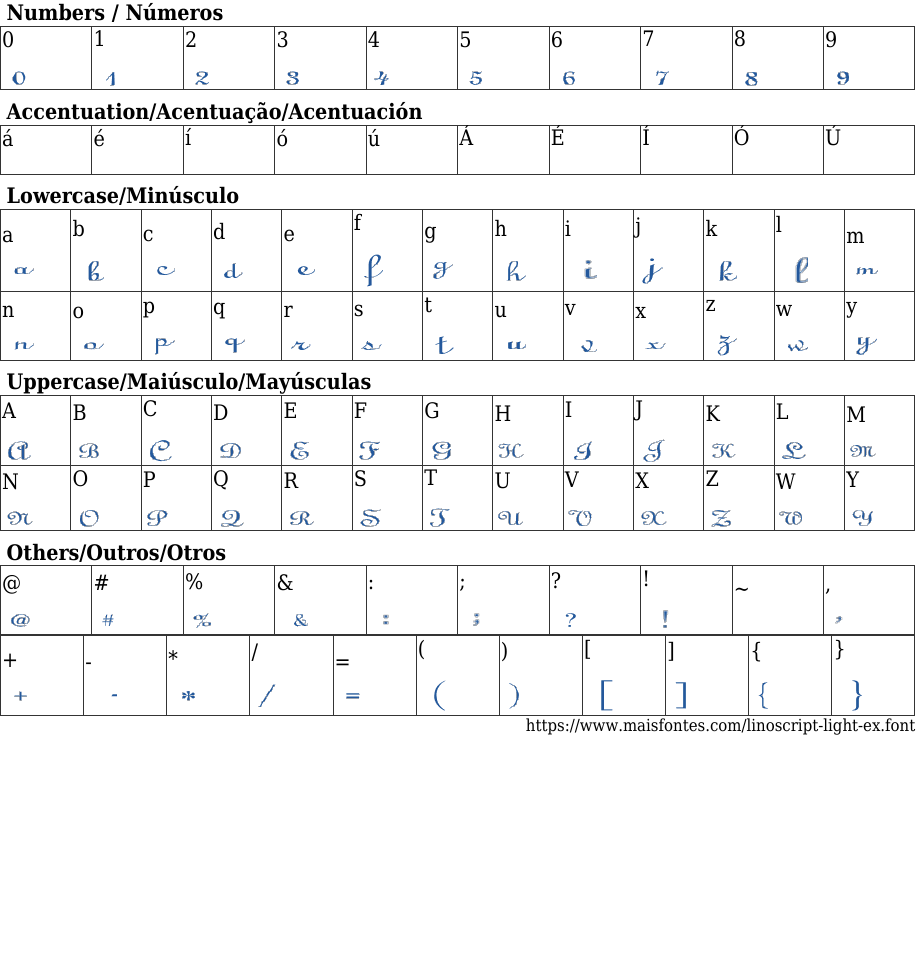 Linoscript Light Extended: Free Font Download | MaisFontes