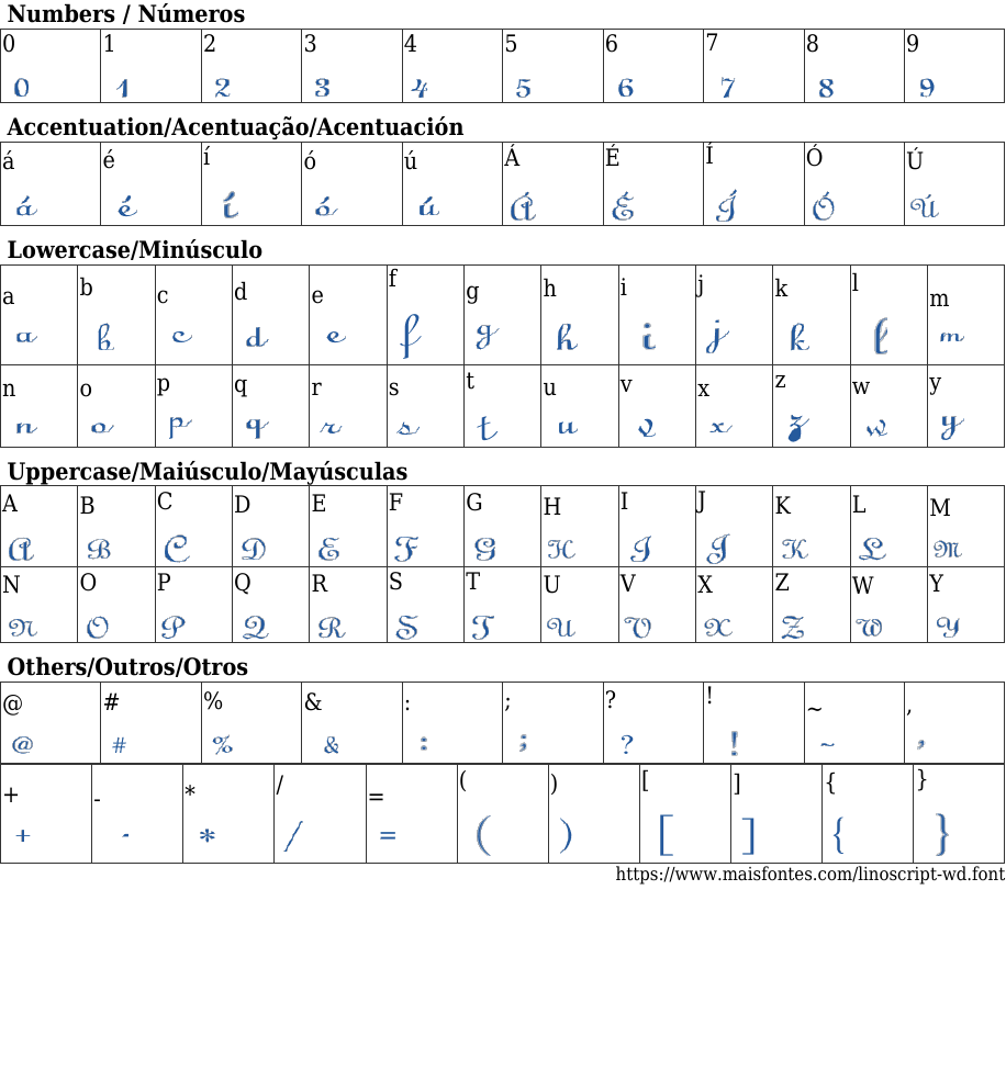 Linoscript Wide: Free Font Download | MaisFontes