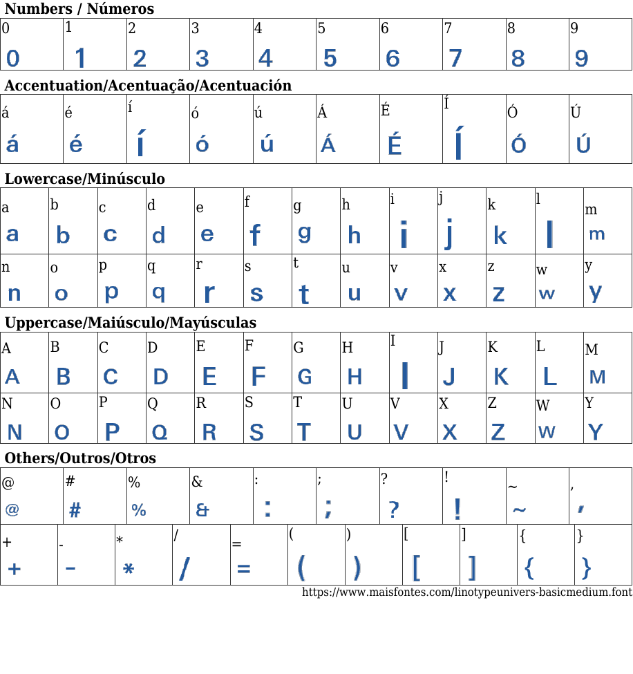 Linotype Univers Basic Medium: Free Font Download | MaisFontes