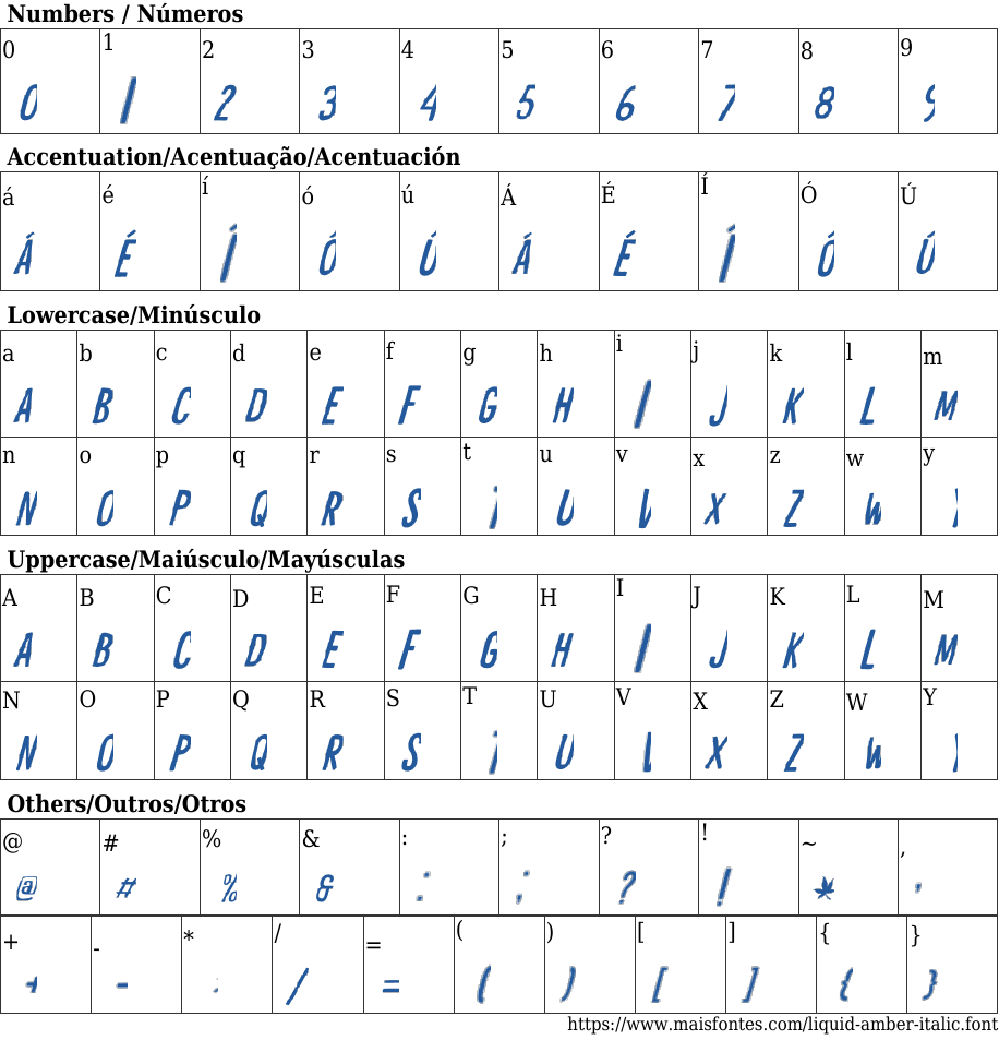 Liquid Amber Italic: Baixar Fonte Grátis | MaisFontes