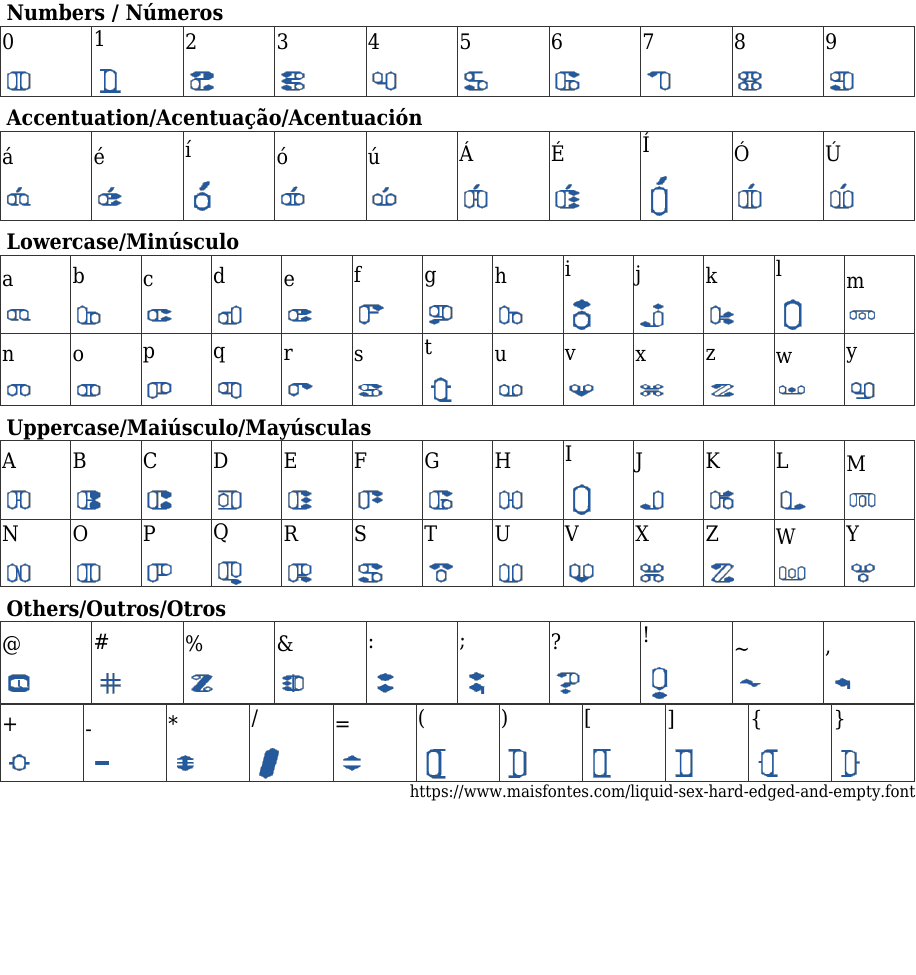 Liquid Sex Hard Edged and Empty: Baixar Fonte Grátis | MaisFontes