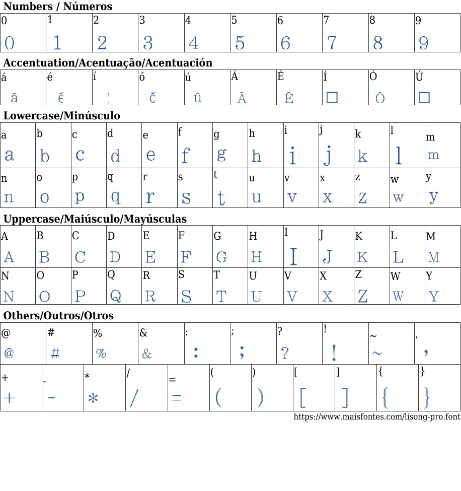 LiSong Pro font download | MaisFontes.com