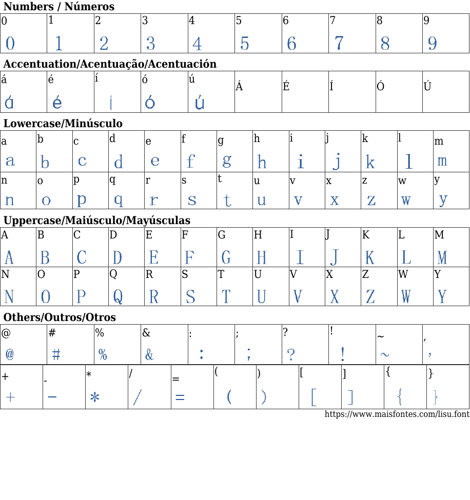 LiSu: Free Font Download | MaisFontes