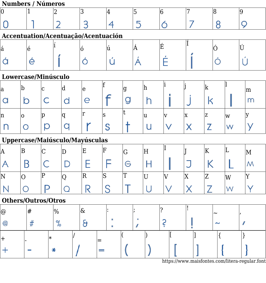 Litera Regular font download | MaisFontes.com