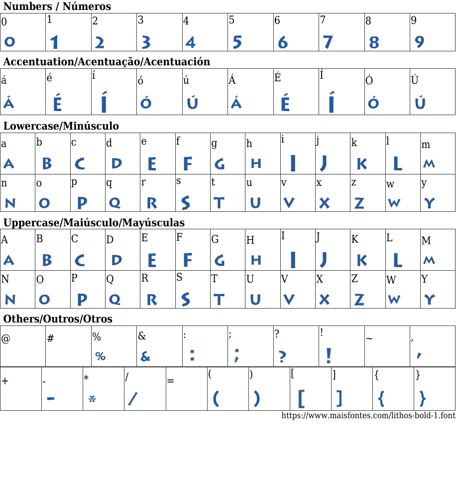 Lithos Bold: Download Free Font | MaisFontes