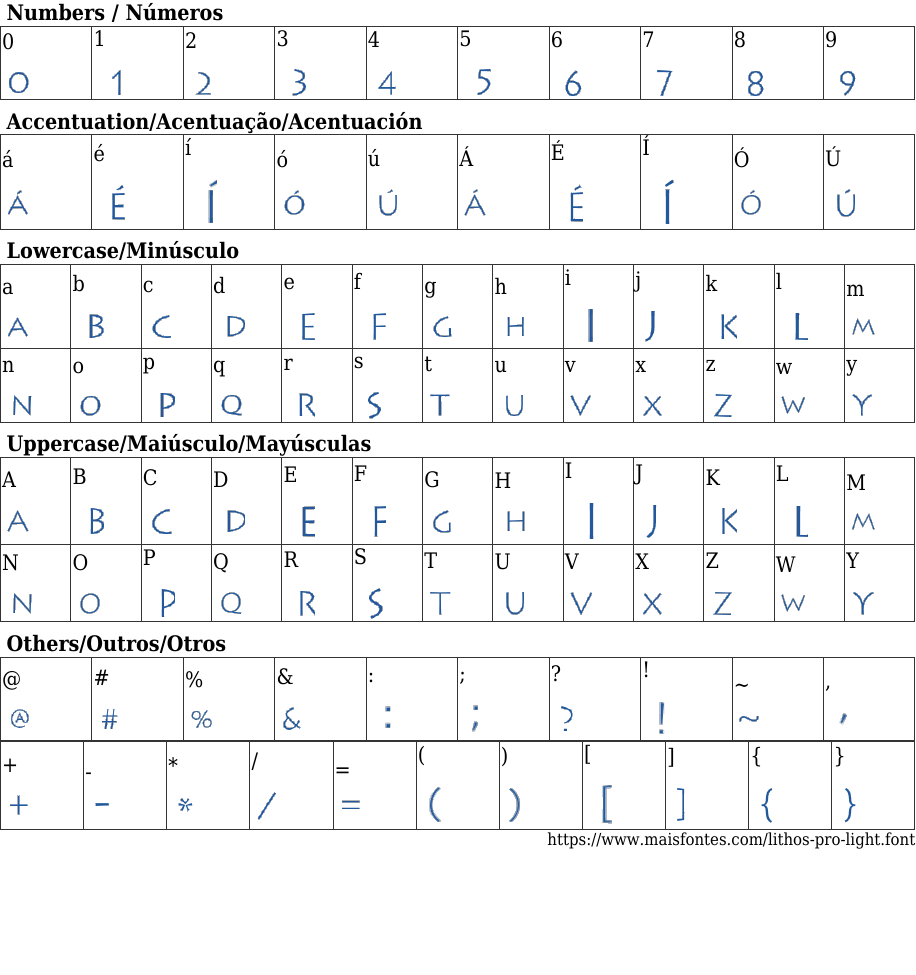 Lithos Pro Light: Free Font Download | MaisFontes