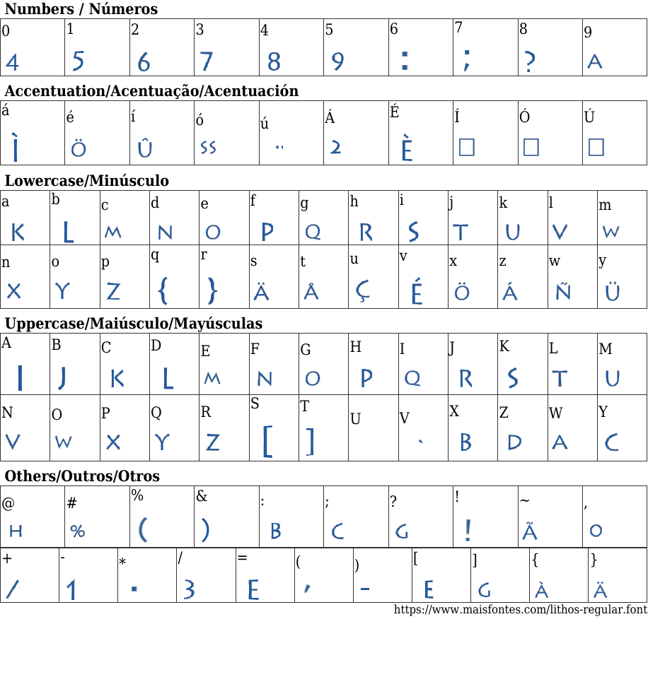 Lithos International Regular: Free Font Download | MaisFontes