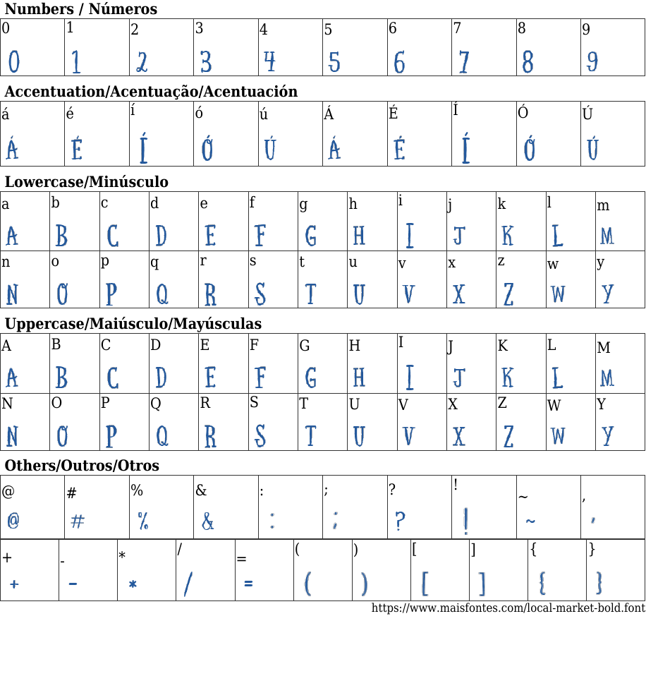 Local Market Bold: Free Font Download | MaisFontes