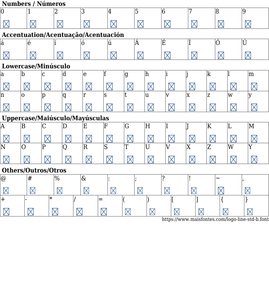 Logo Line Std B: Free Font Download | MaisFontes