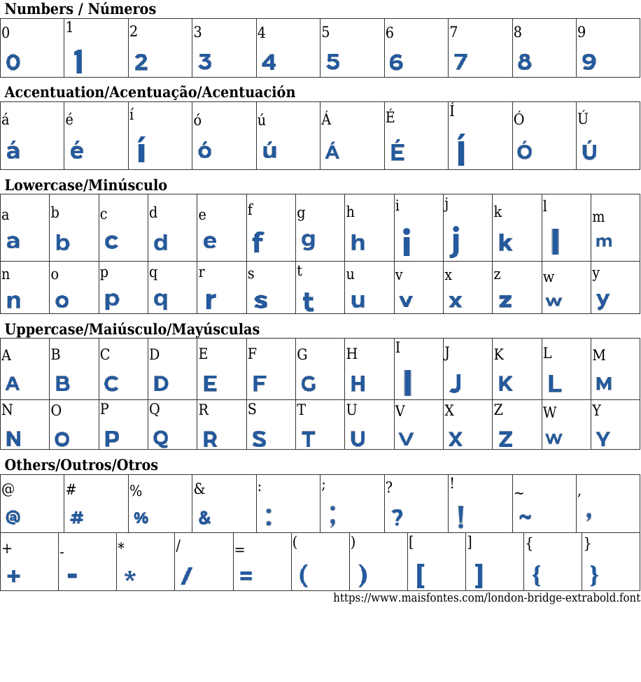 London Bridge ExtraBold Font: Free Download | MaisFontes