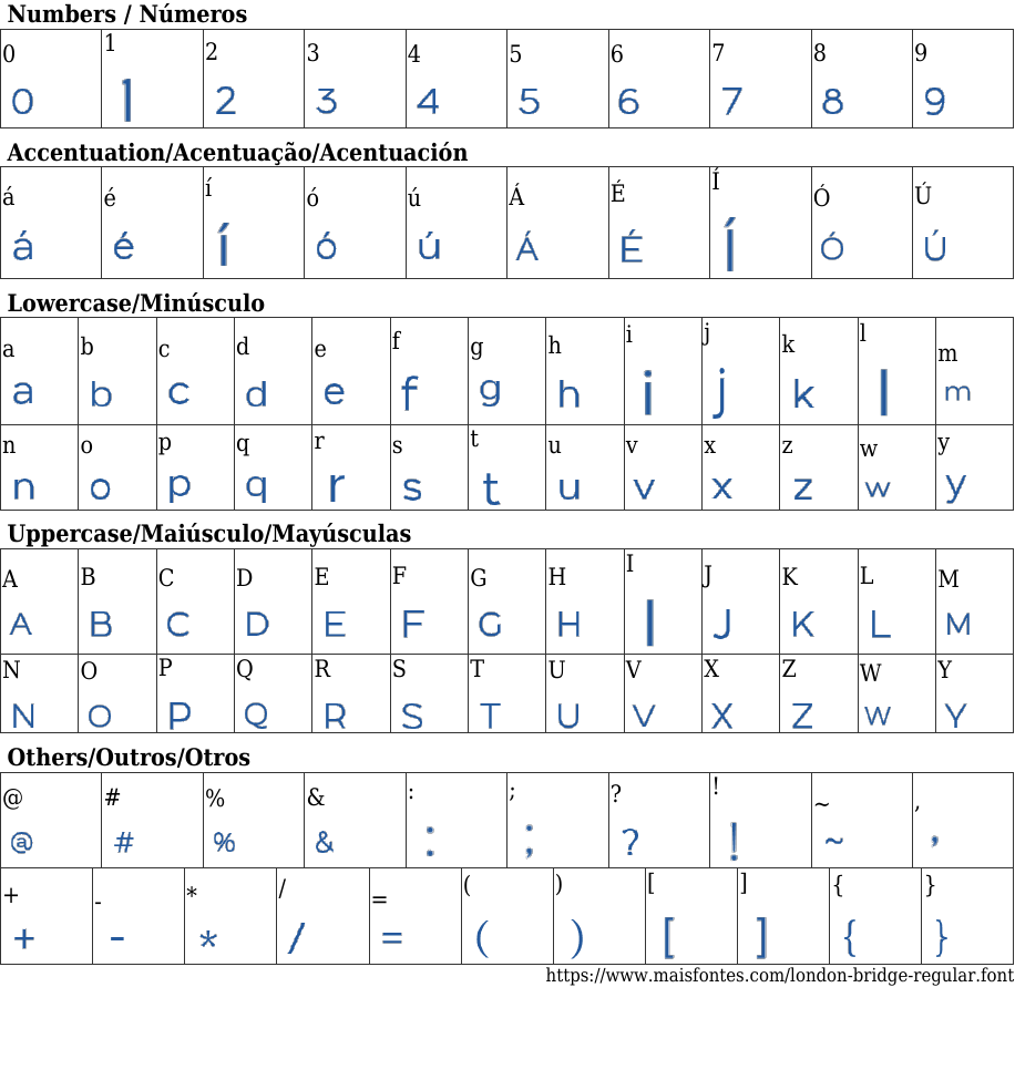 London Bridge Regular: Free Font Download | MaisFontes