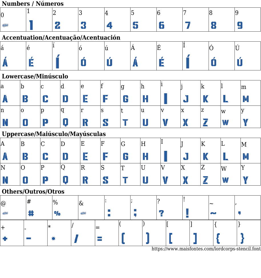 Lordcorps Stencil: Baixar Fonte Grátis | MaisFontes