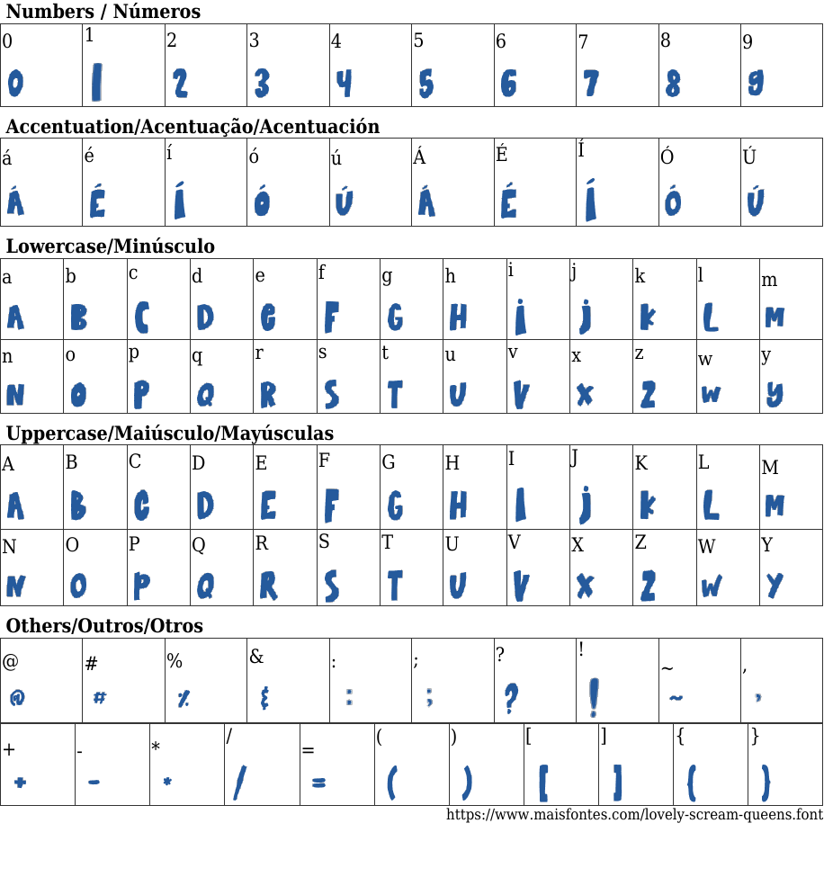 Lovely Scream Queens: Free Font Download | MaisFontes