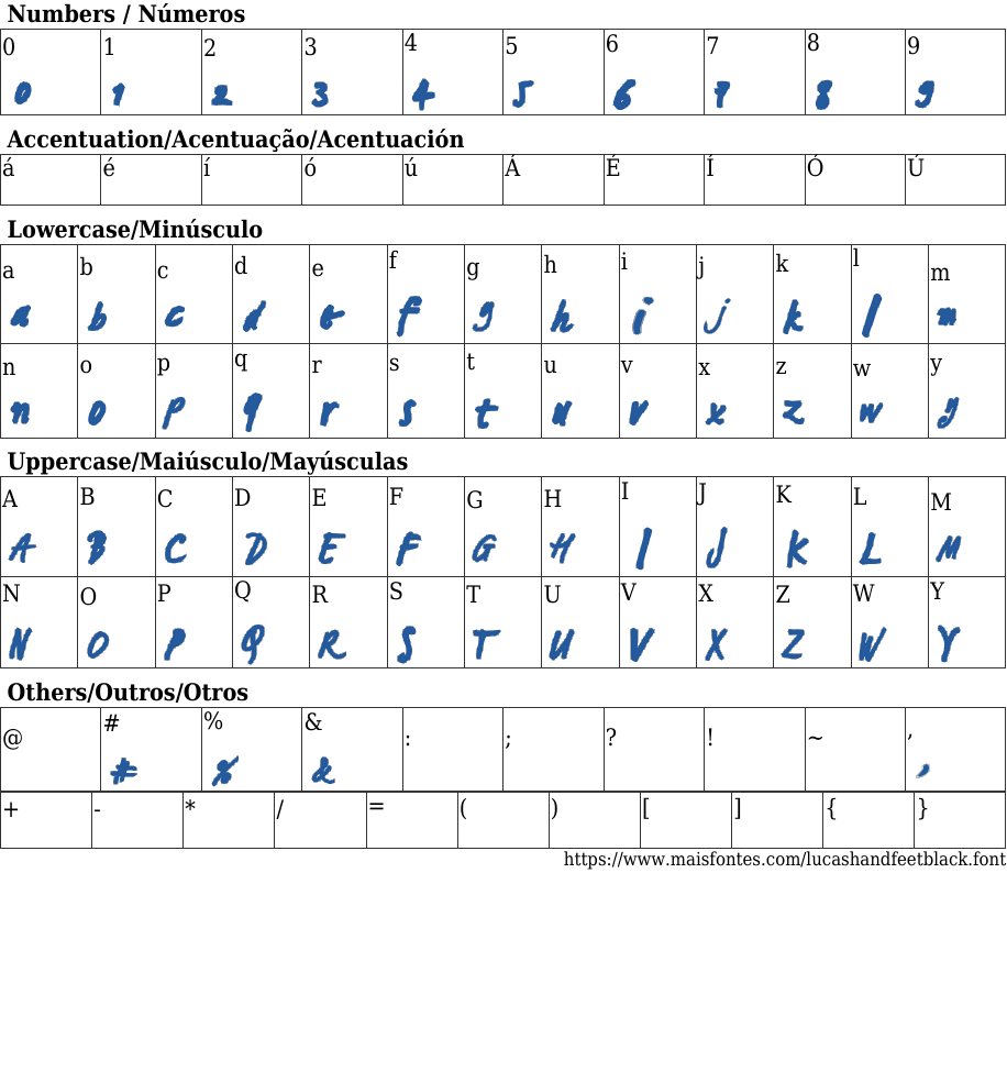 Lucas Hand Feet Black: Baixar Fonte Grátis | MaisFontes
