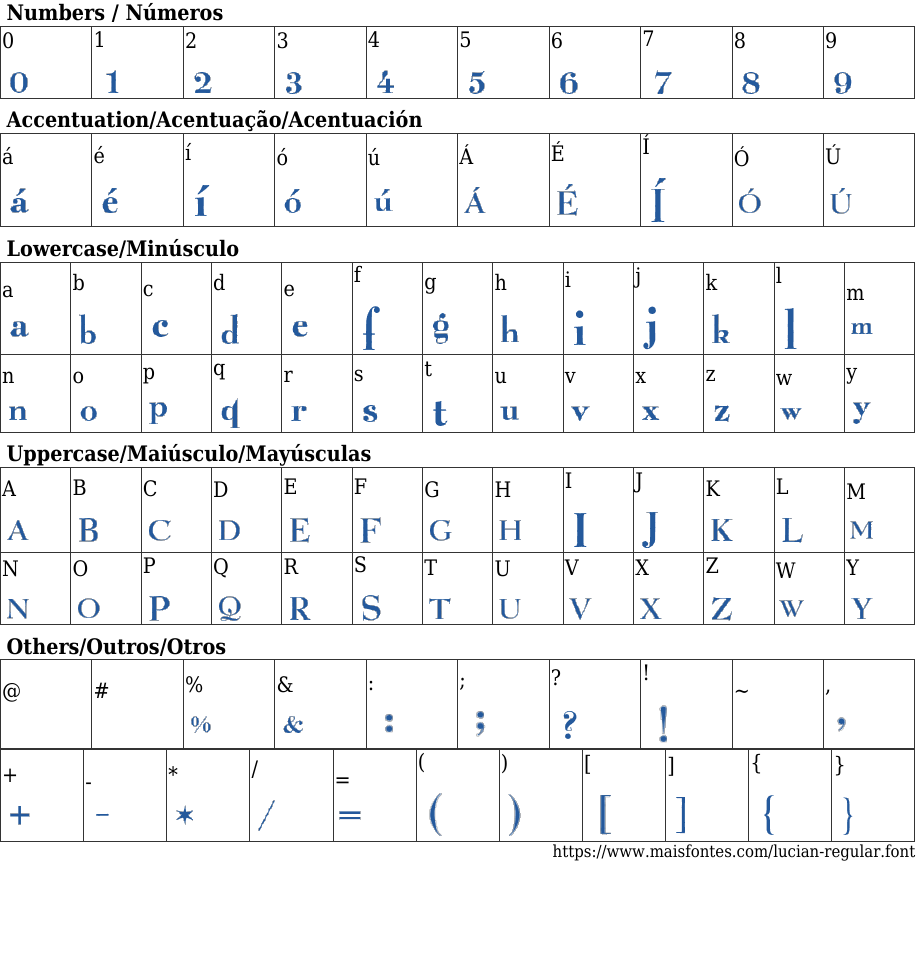 Lucian Regular: Free Font Download | MaisFontes