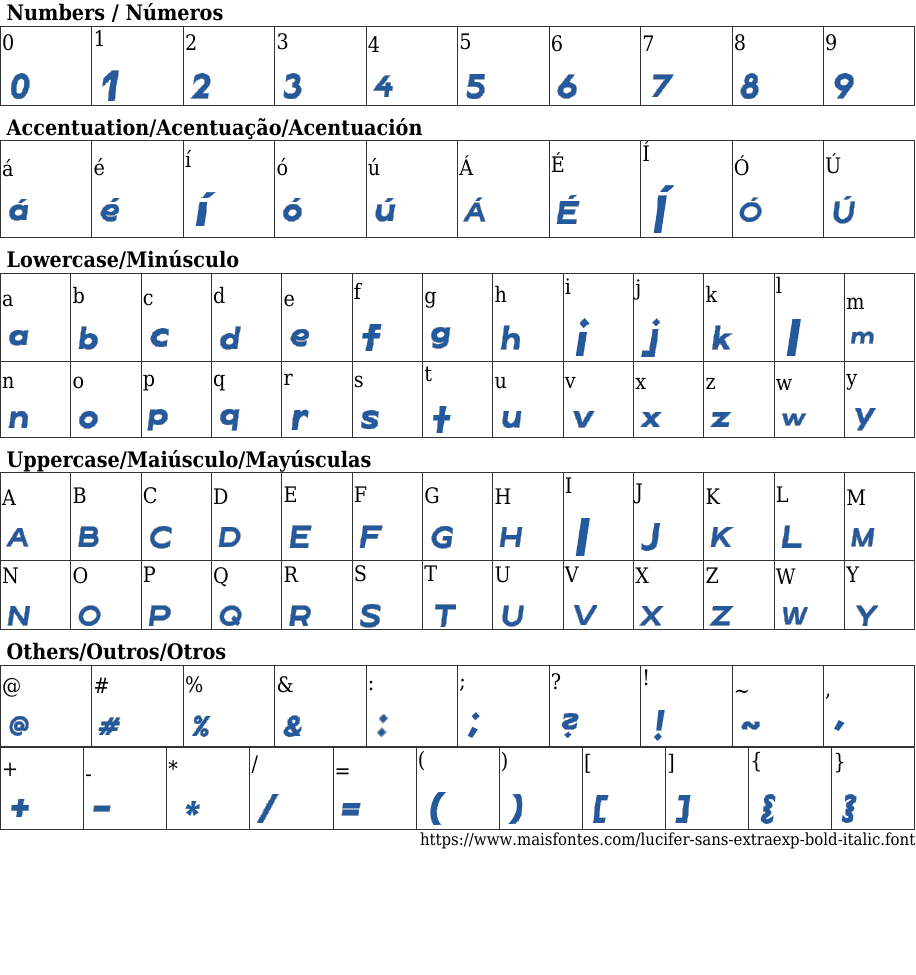 Lucifer Sans ExtraExpanded Bold Italic: Free Font Download | MaisFontes