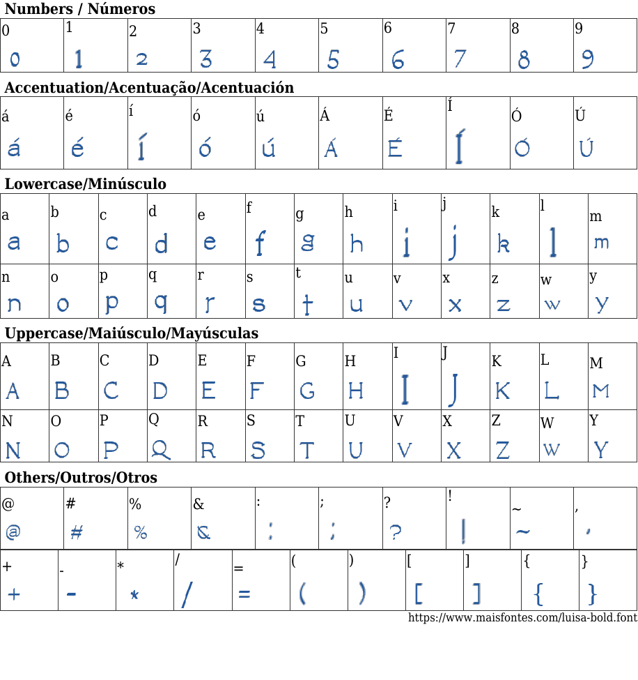 Luisa Bold Font: Free Download | MaisFontes