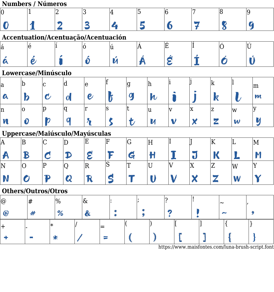 Luna Brush Script Font: Free Download | MaisFontes