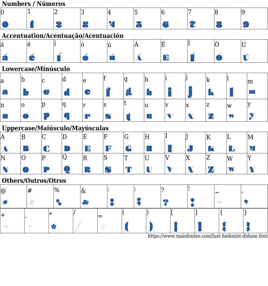 Lust Hedonist Didone: Free Font Download | MaisFontes