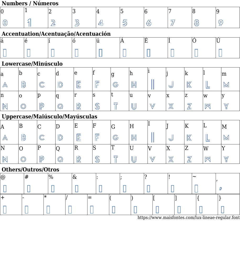 Lux Lineae Regular: Baixar Fonte Grátis | MaisFontes