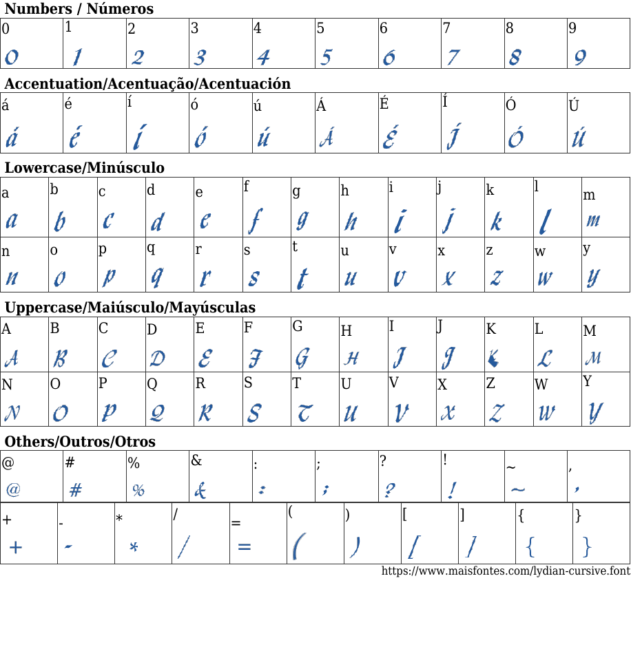 Lydian Cursive: Free Font Download | MaisFontes