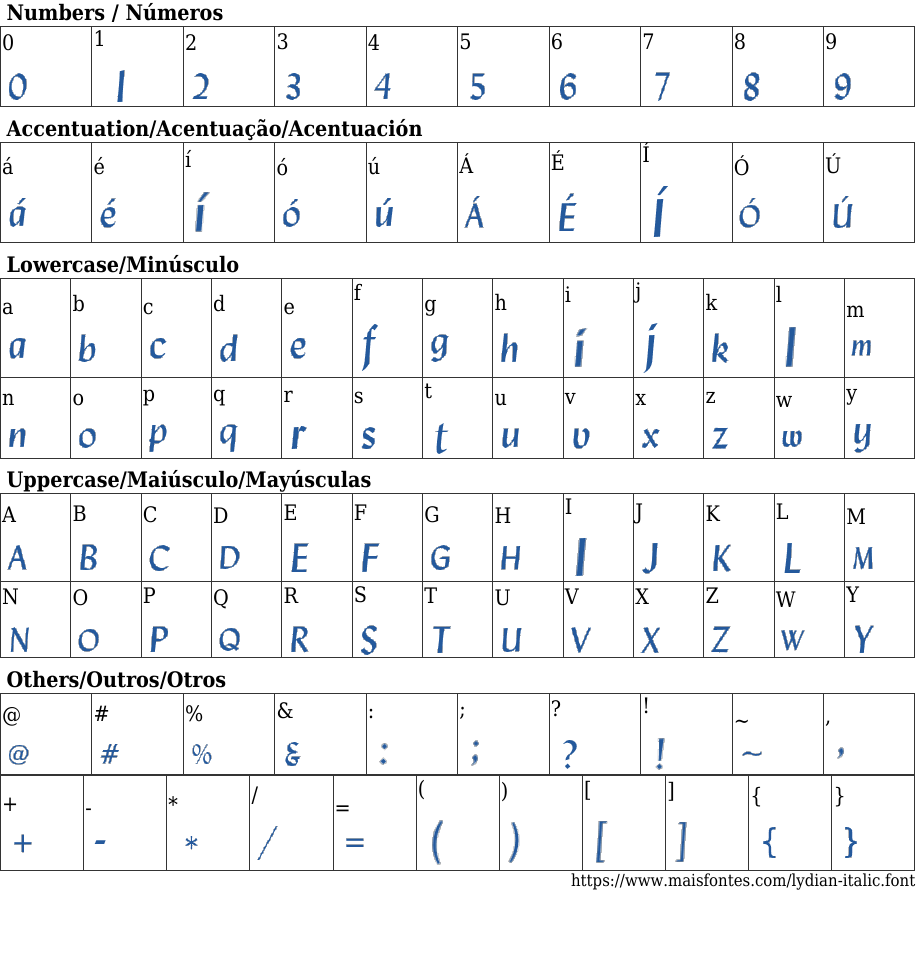 Lydian Italic Font: Free Download | MaisFontes