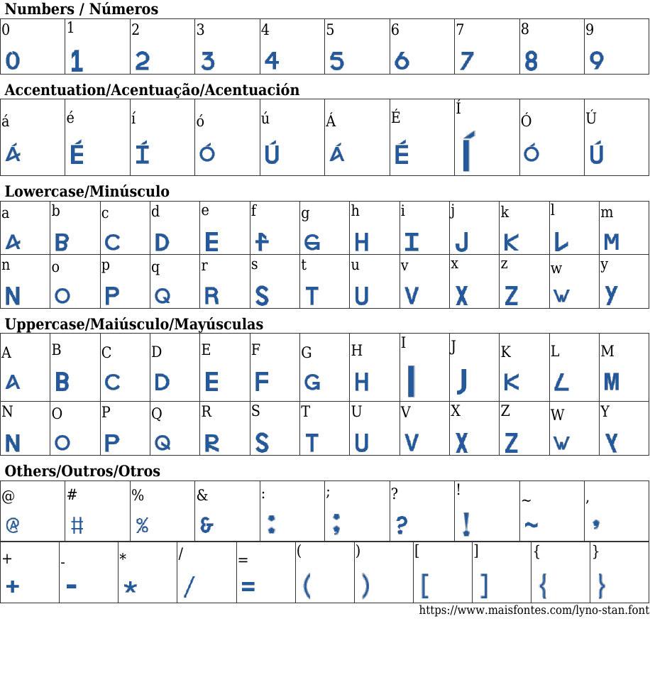 Lyno Stan Font: Free Download | MaisFontes