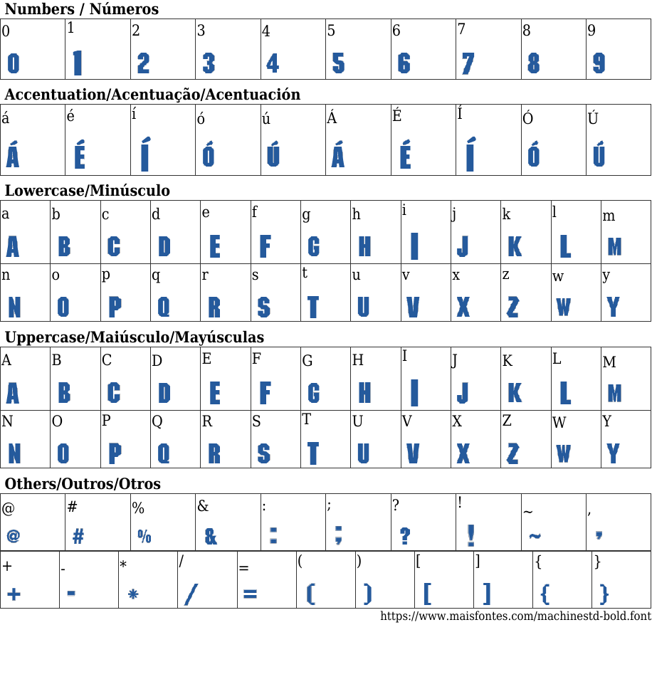 Machine Std Bold: Free Font Download | MaisFontes