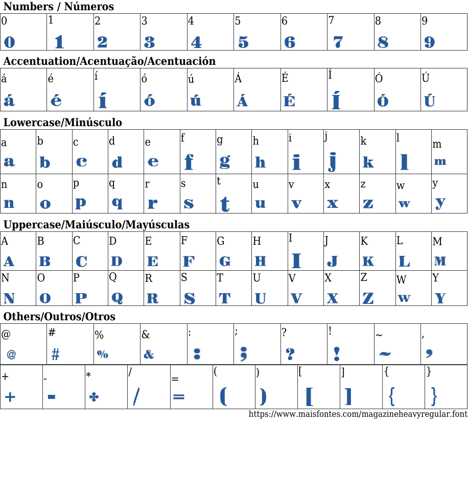 Magazine Heavy Regular: Free Font Download | MaisFontes
