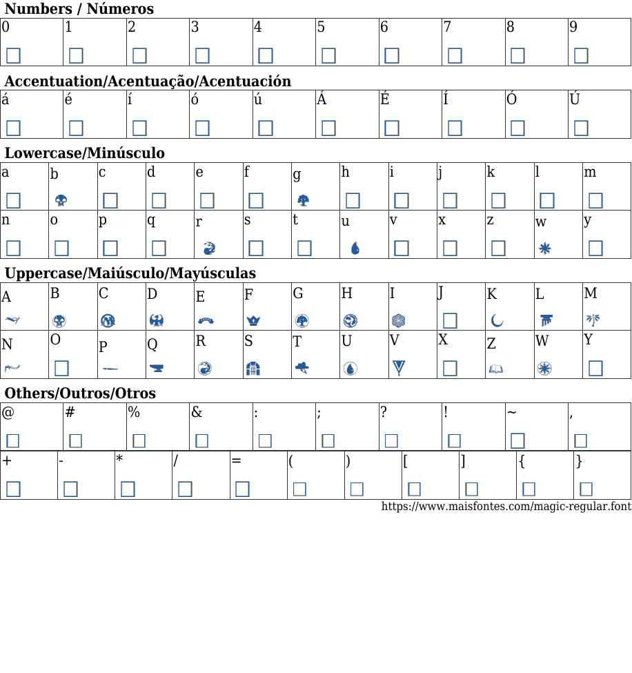 MAGIC REGULAR SYMBOL: Baixar Fonte Grátis | MaisFontes