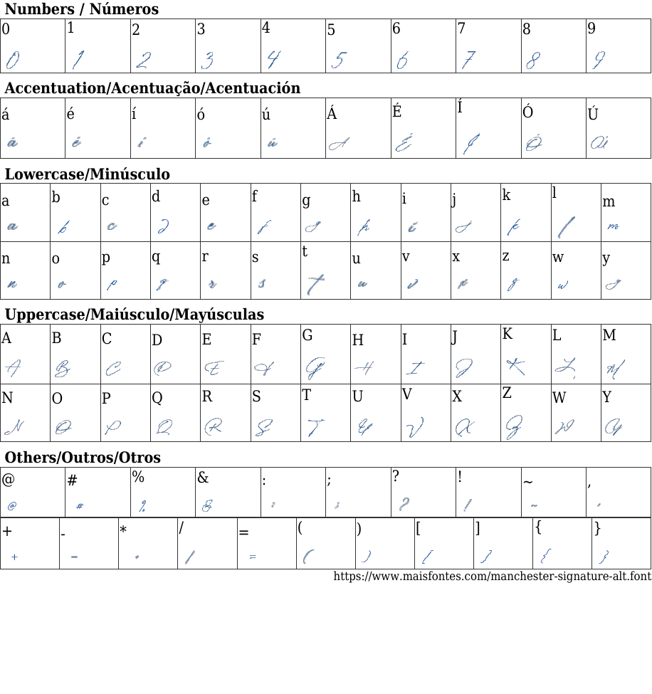 Manchester Signature Alt: Free Font Download | MaisFontes