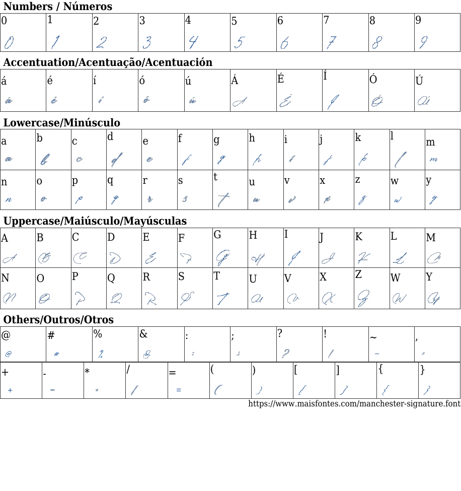 Manchester Signature Font: Free Download | MaisFontes