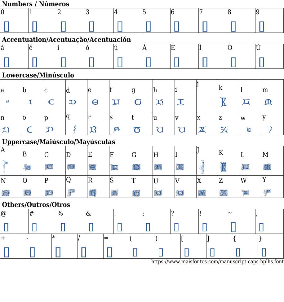 Manuscript Caps HPLHS: Baixar Fonte Grátis | MaisFontes