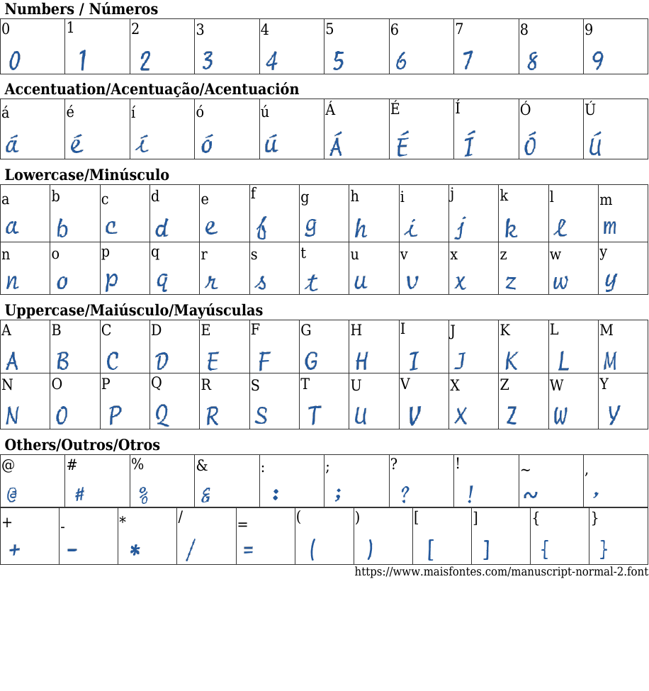 Manuscript Calligraphy Normal: Free Font Download | MaisFontes