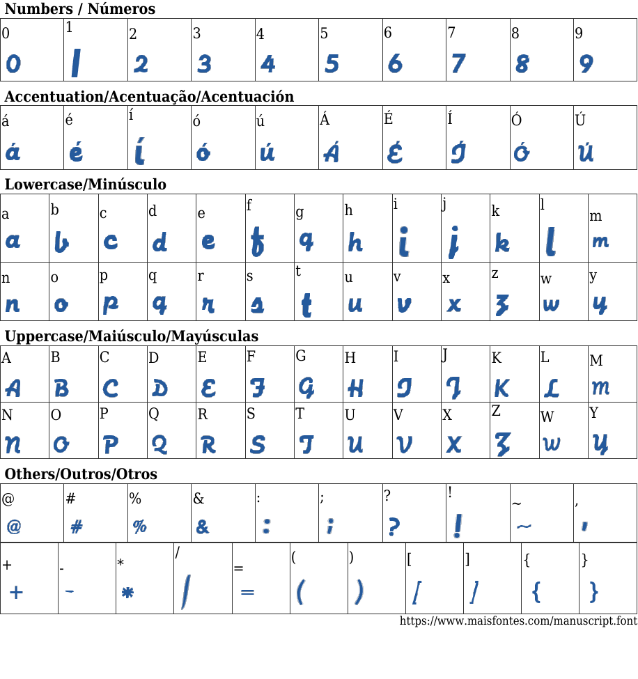Manuscript Font: Free Download | MaisFontes