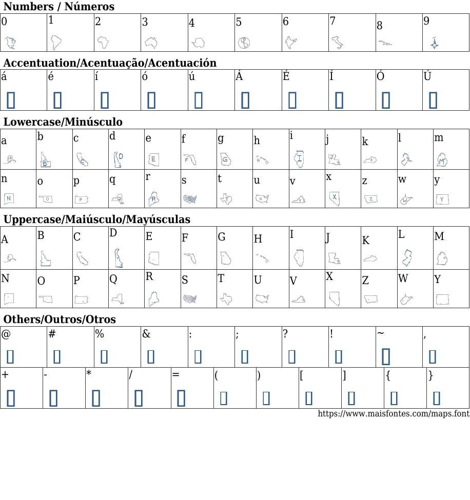 Maps: Free Font Download | MaisFontes