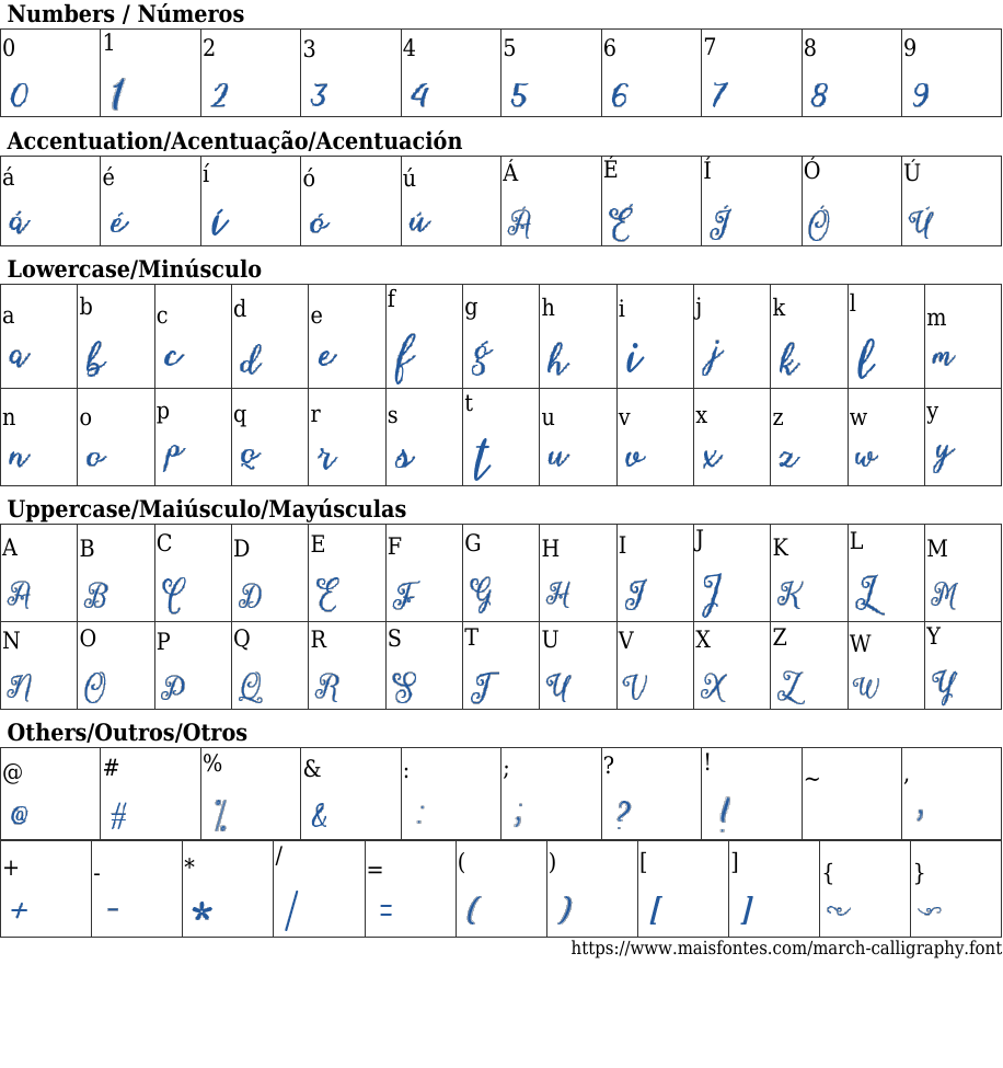 March Calligraphy: Free Font Download | MaisFontes